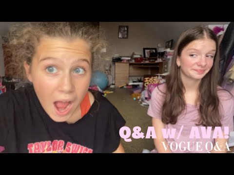 VOGUE Q&A W/ AVA!! | ainsley hooper - YouTube
