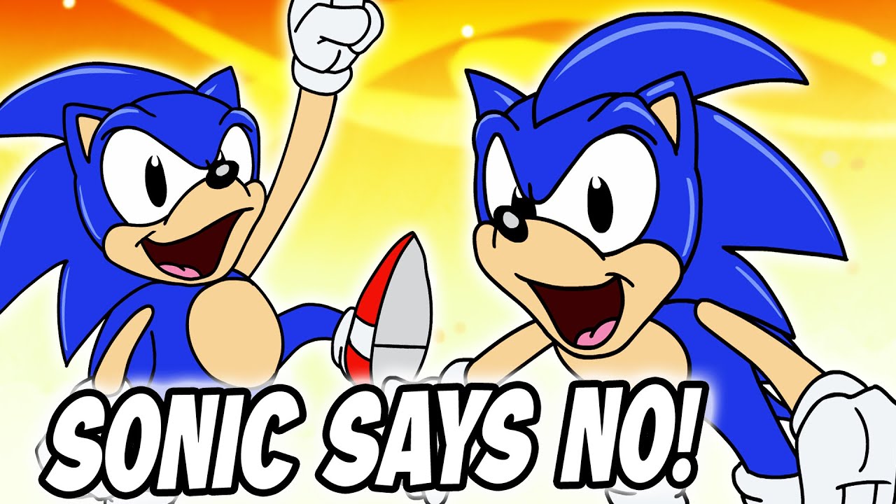 SONIC SAYS NO!! FNF Just Funkin' Sayin' (VS.AoSth Sonic) - YouTube