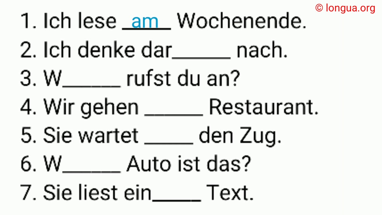 Grammatik Mix, Präpositionen, Pronomen, mir, mich, dir, dich, ihn, ihm ...
