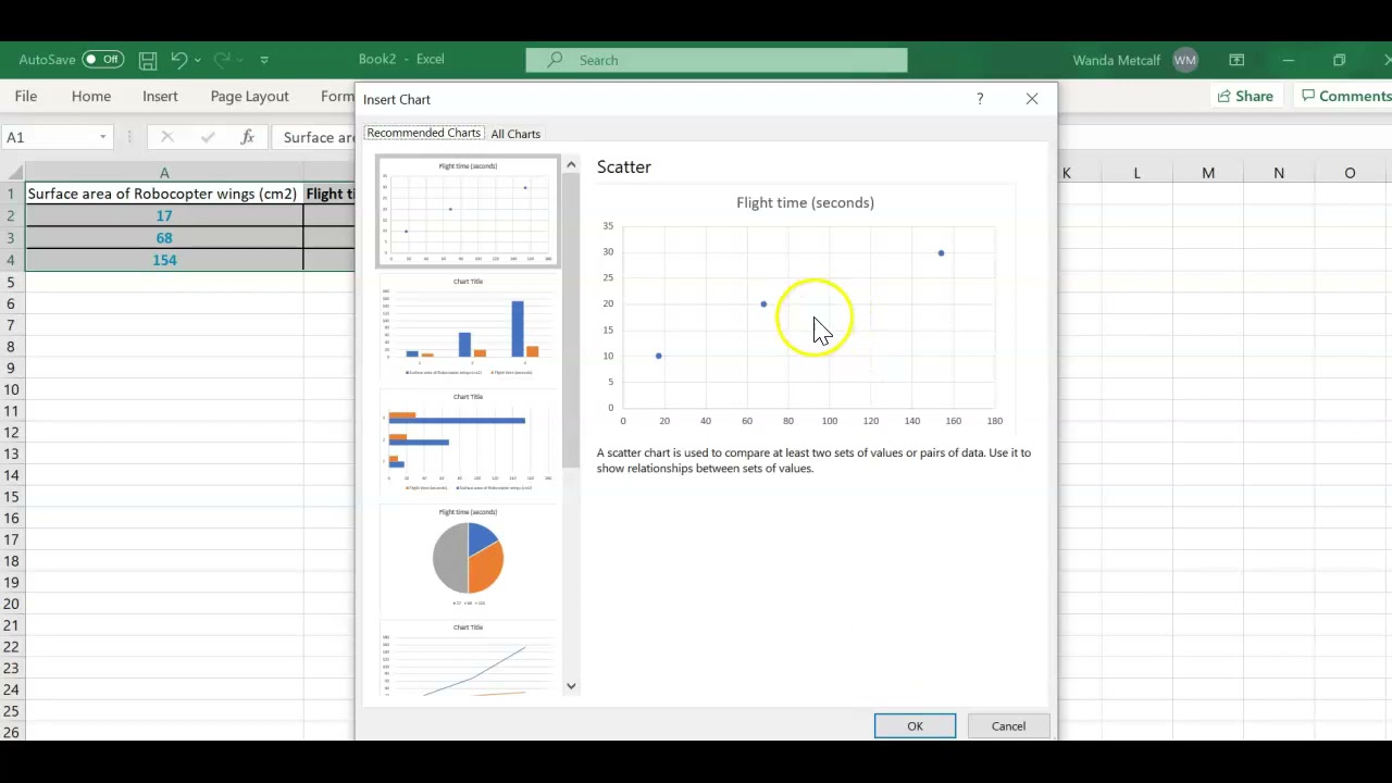 Robocopter Prac - Graphing in Excel - YouTube