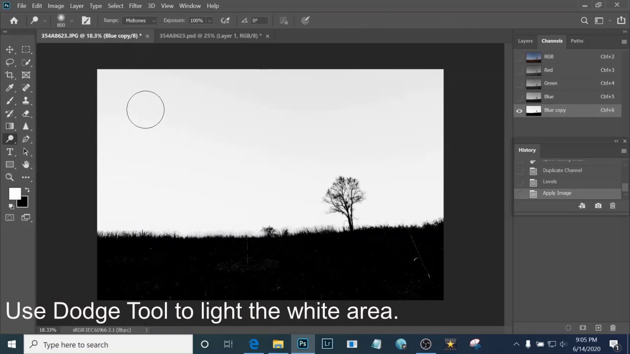 4 minutes to use Alpha channel to select a object in Photoshop - YouTube