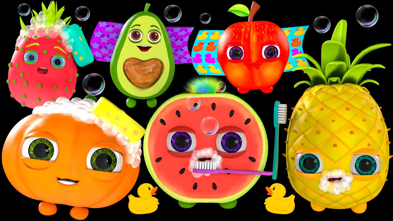 Bath Time Kids Sensory - Uplifting Dancing Beats! - Funky Fruits Baby ...