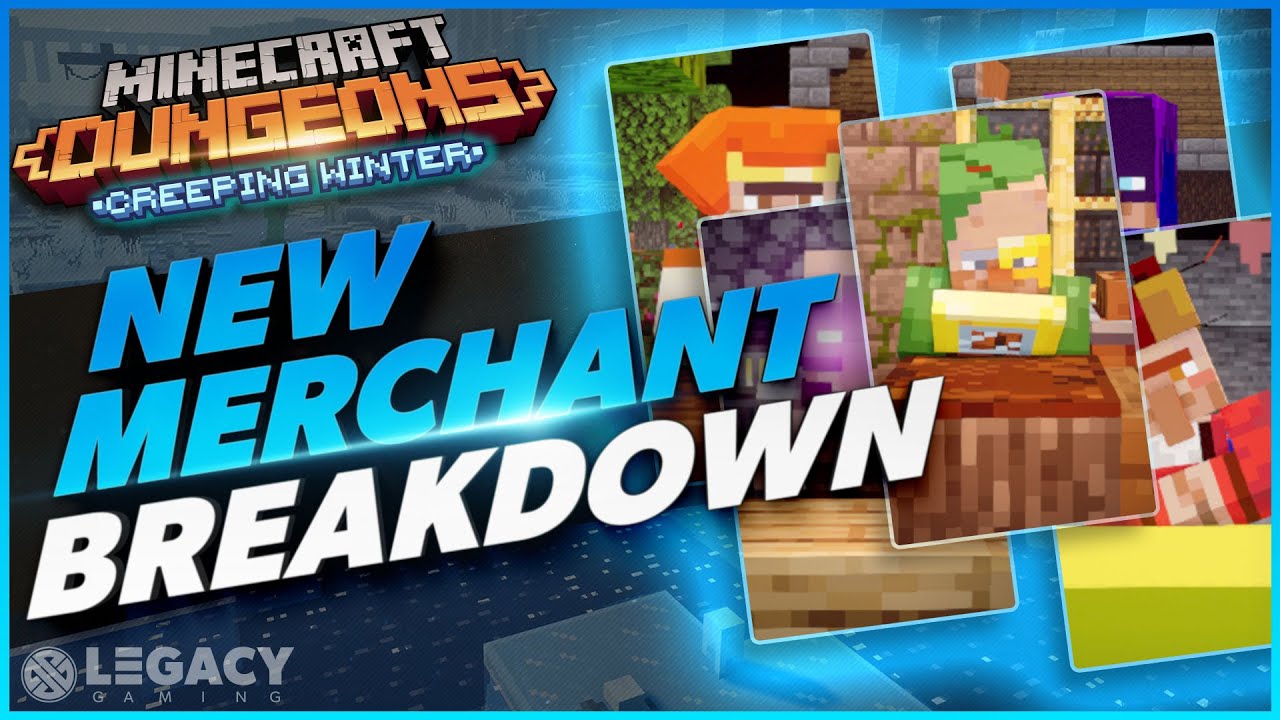 EVERY NEW MERCHANT | Breaking Down A Huge Change To Minecraft Dungeons ...