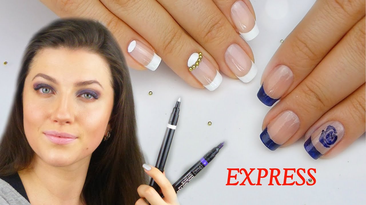ЭКСПРЕСС МАНИКЮР МАРКЕРАМИ для дизайна Nail Art Pen Маникюр в
