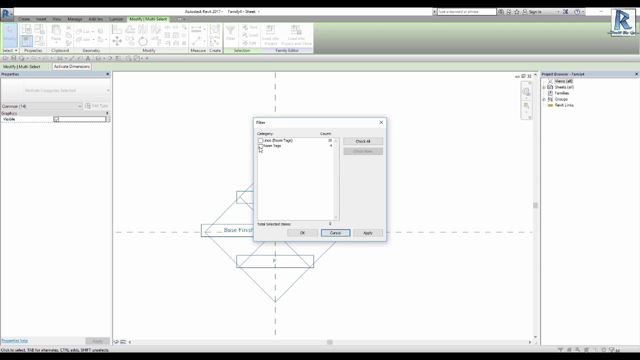 How To make a custom Room Tag in Revit (Arabic ) - Lec 01 - YouTube
