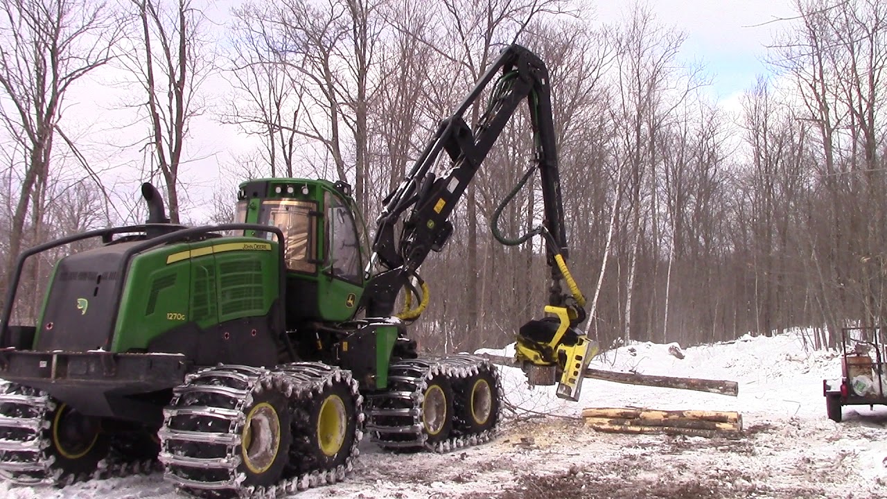2016 John Deere 1270G Harvester - YouTube
