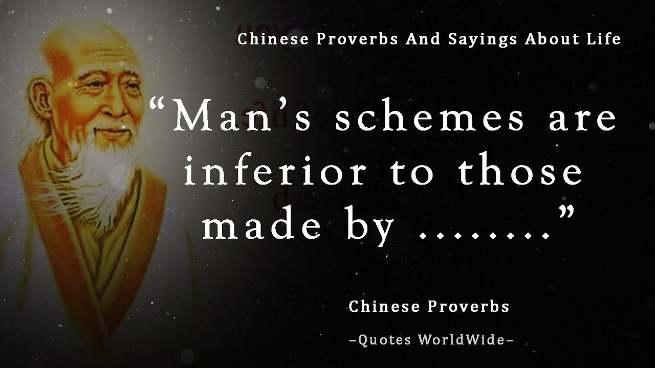 Chinese Sayings About Life