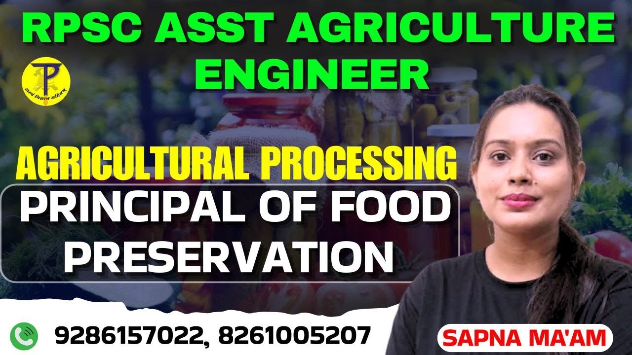RPSC Assistant Agriculture Engineer Agricultural Processing | Principal ...