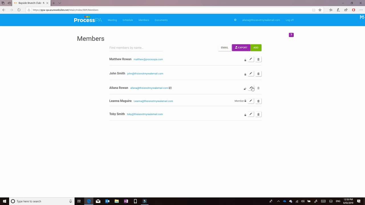 Process PA Members Register - YouTube