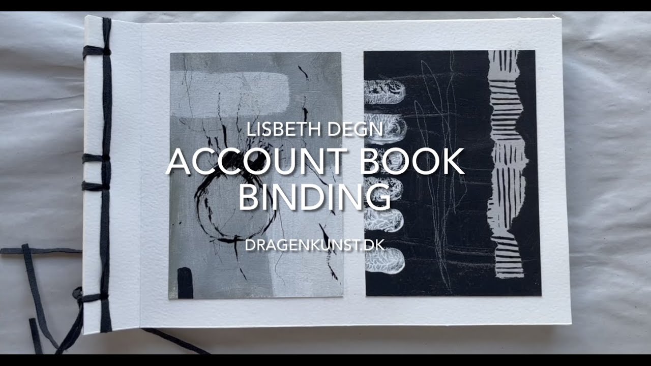 Account book binding tutorial, with material from working in series 1-2 - YouTube