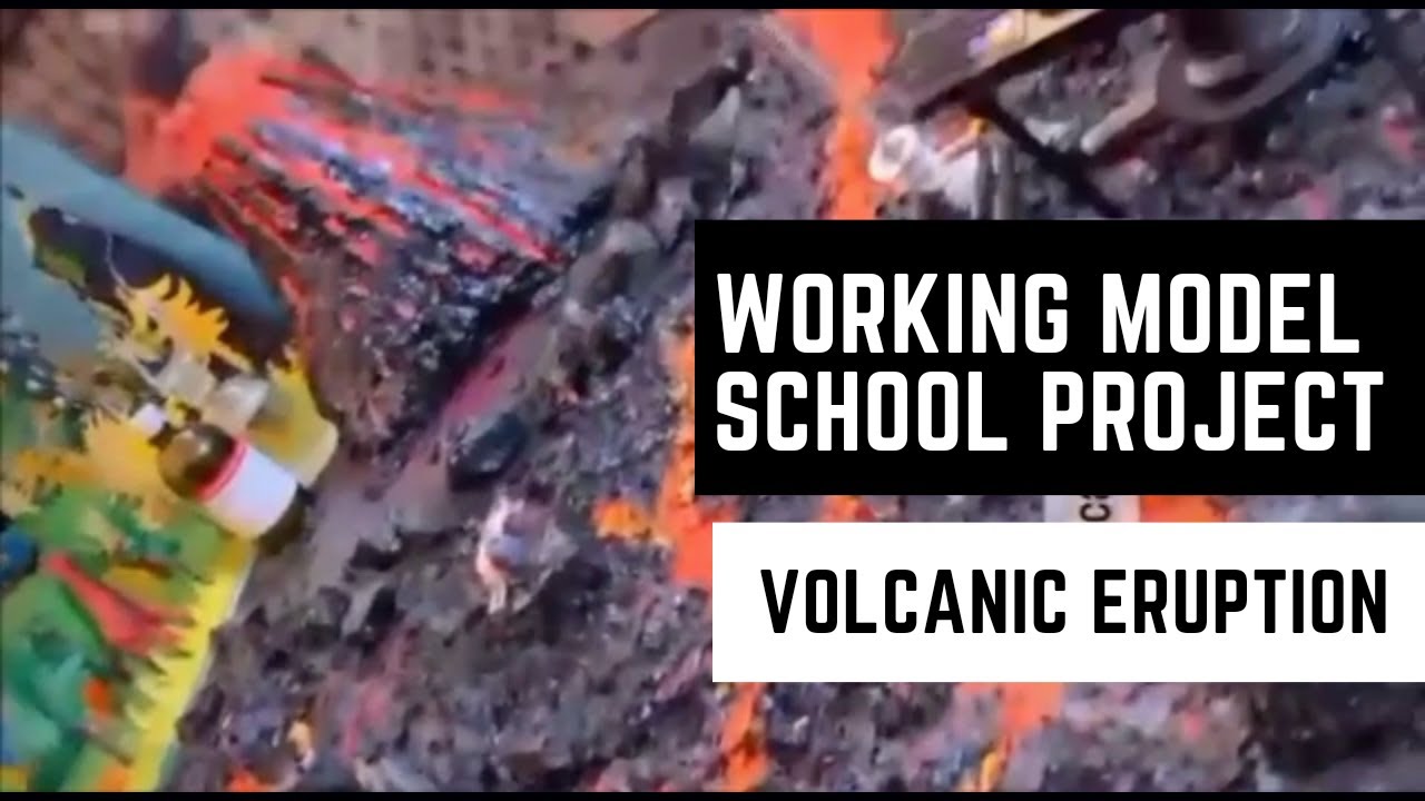 Volcano Eruptions Project || Easy School Working Model - YouTube