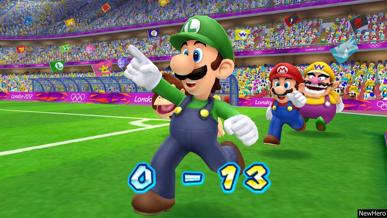 Mario & Sonic at the London 2012 Olympic Games - Luigi, Mario, Donkey ...