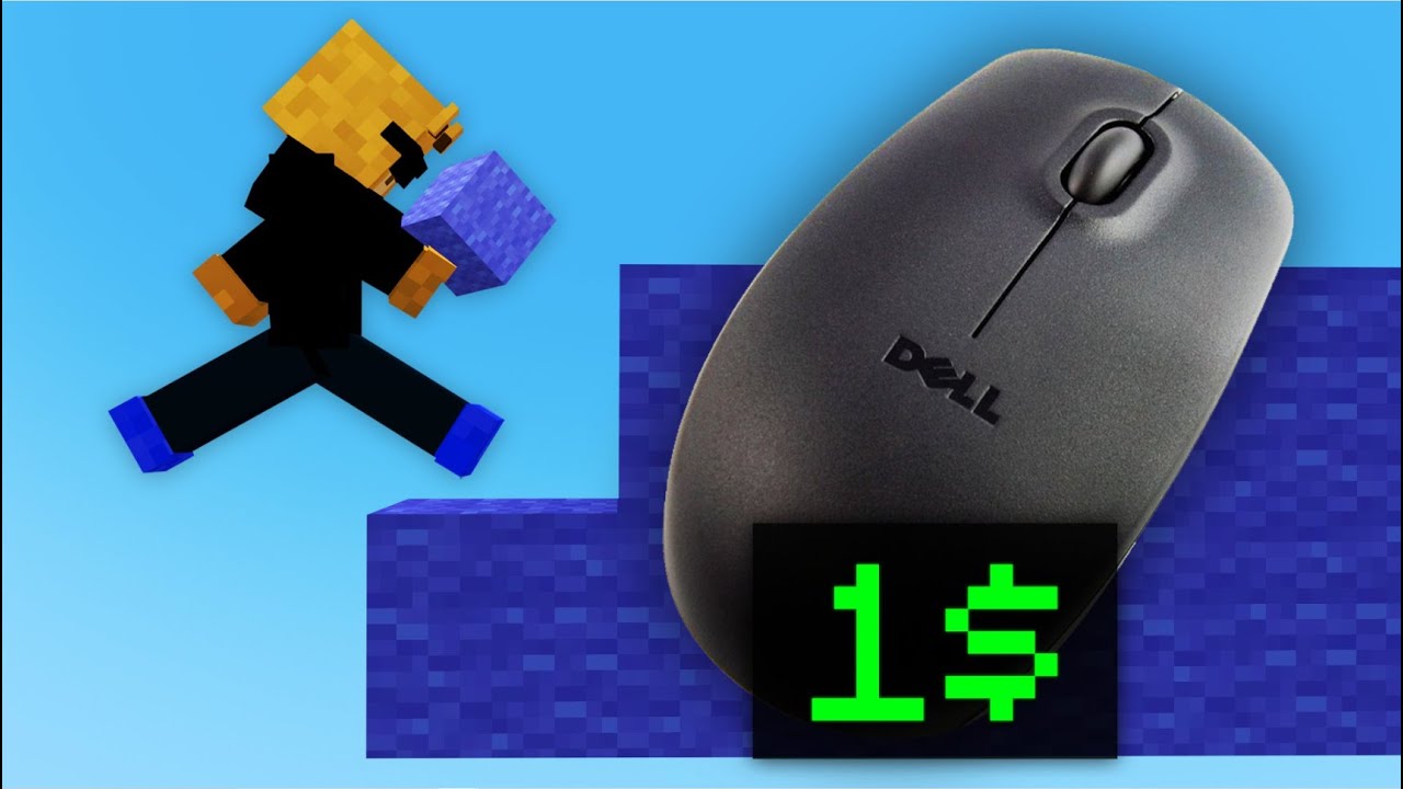 Bedwars with a $1 Mouse - YouTube