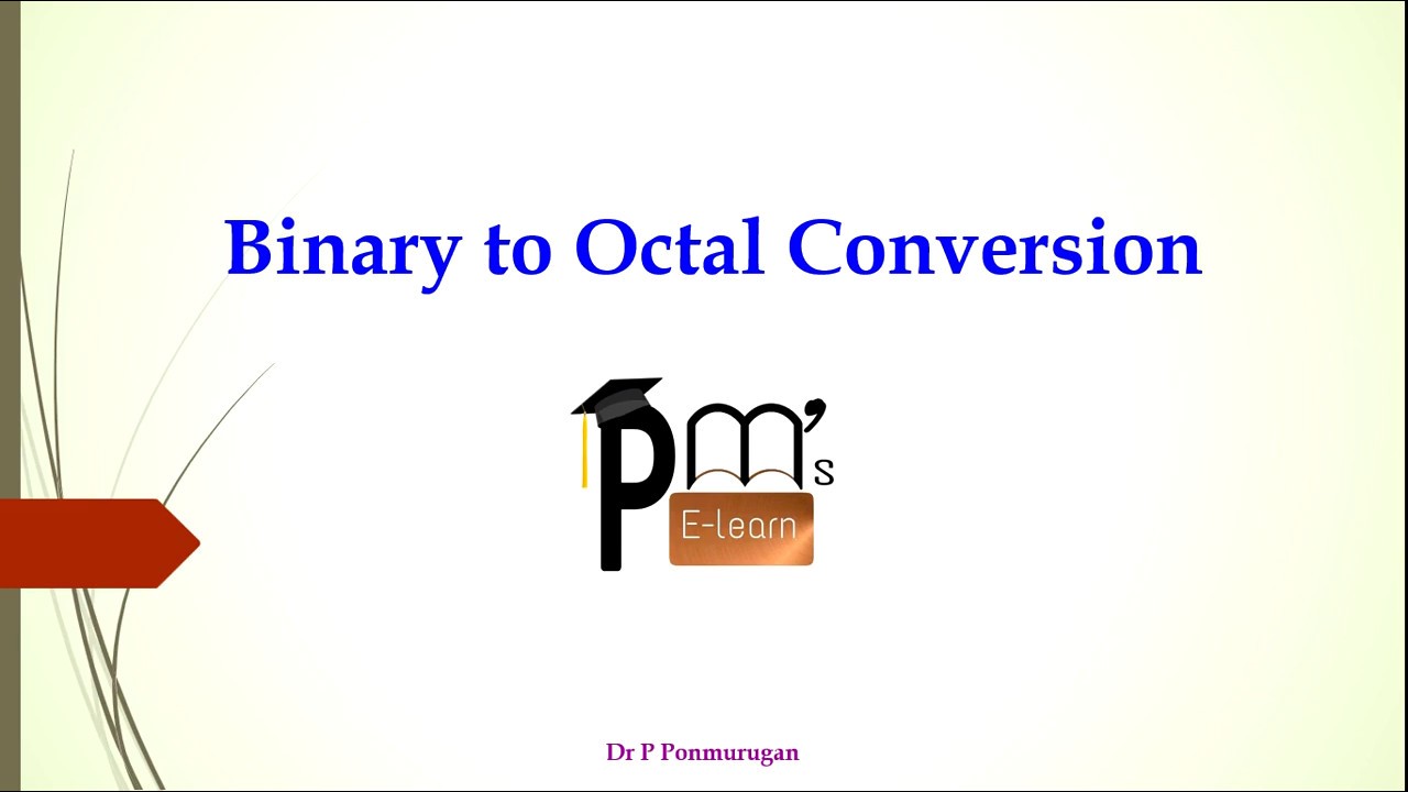 Binary To Octal Conversion Youtube 7628
