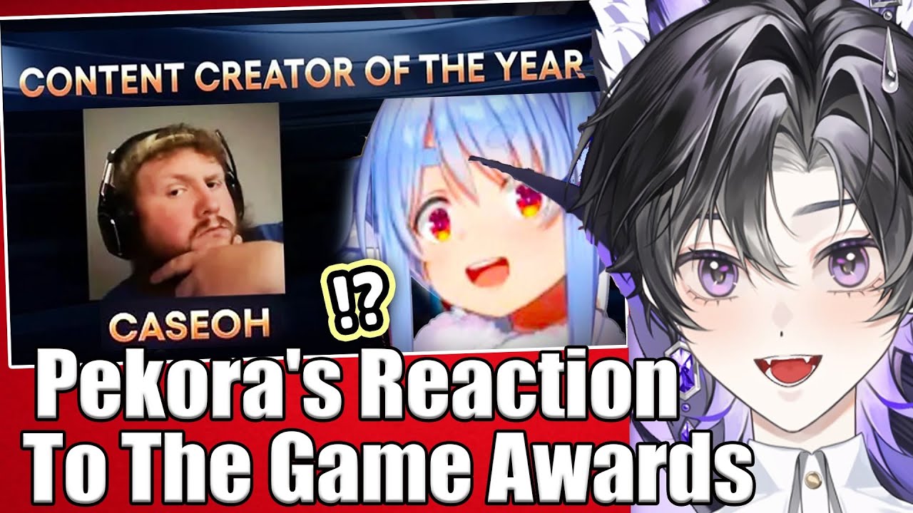 Pekora's Reaction To Caseoh Winning "Content Creator Of The Year Award ...