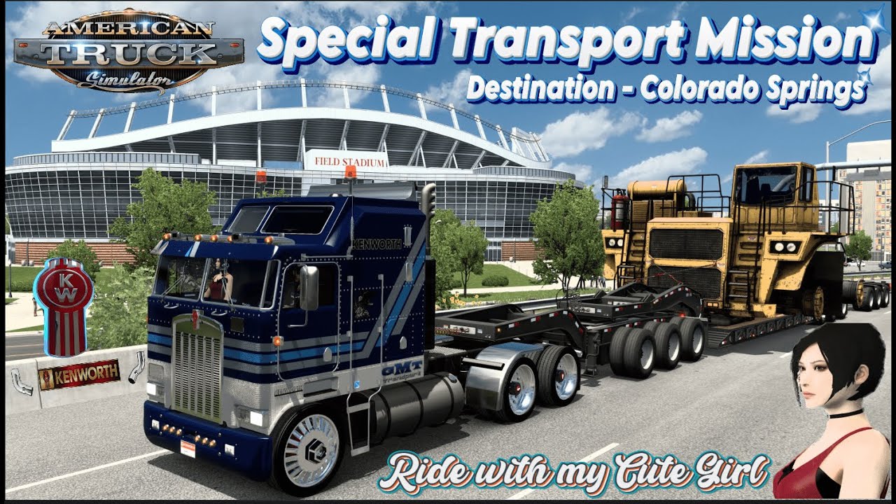 American Truck Simulator -1.48 - Special Transport Mission - Haul Truck ...