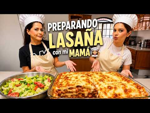 PREPARANDO LASAÑA con mi MAMÁ 👩🏽‍🍳 | Maferook