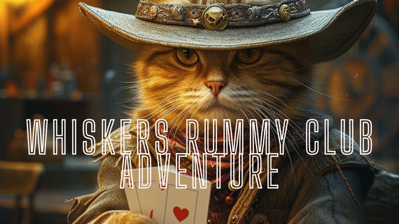 Whiskers' Rummy Club Adventure|Cat Playing Cards|Card Game Fun - YouTube