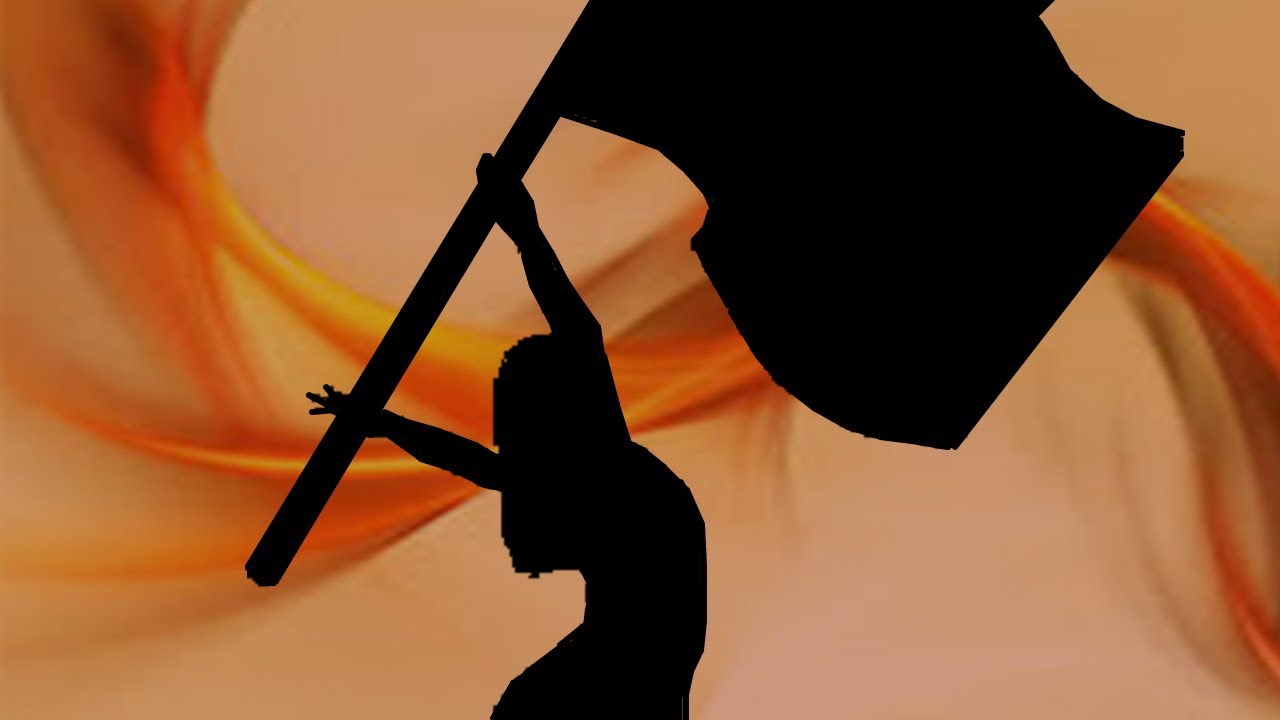 Flag Drop Spins with Body Lunges: How to color guard - YouTube