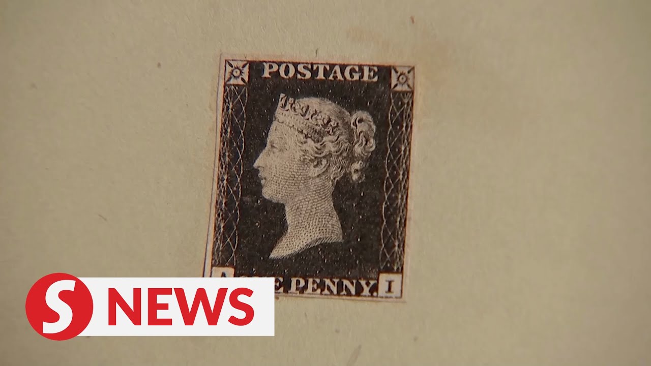 World’s first postage stamp goes to auction - YouTube