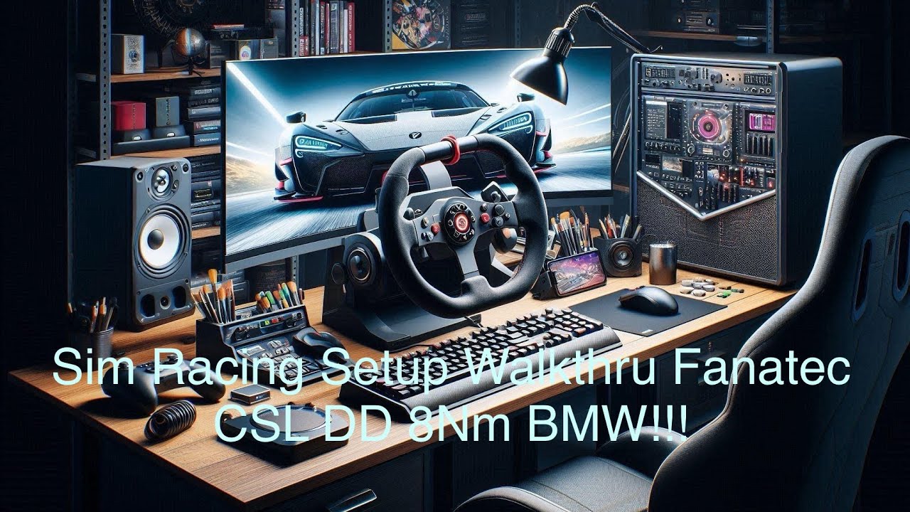 Sim racing Setup Walkthru Fanatec CSL DD 8NM BMW Wheel!!! - YouTube
