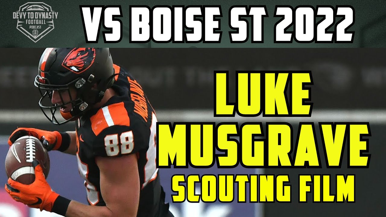 Luke Musgrave | 2023 NFL Draft Scouting Film - YouTube