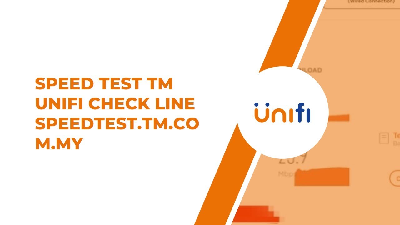 Cara Check Speed Test TM Unifi Line (Uji Kelajuan) - YouTube