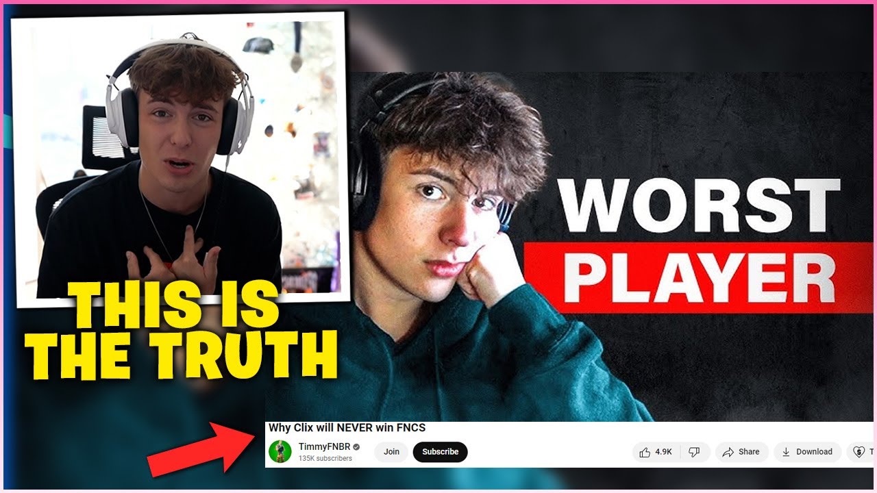 CLIX Gets EMOTIONAL Reacting to: 'Why Clix will NEVER win FNCS'! - YouTube