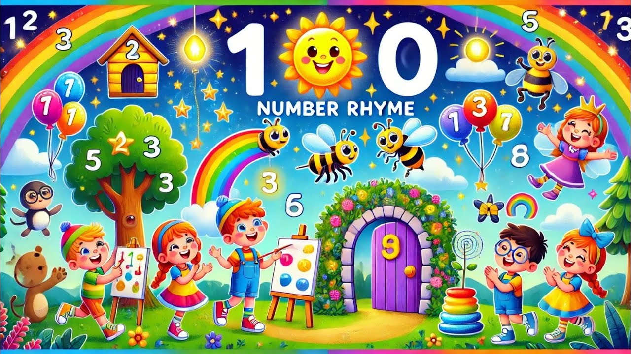 Number Rhyme | Counting | Number | Learning | Kid poem | Nursery Rhyme ...