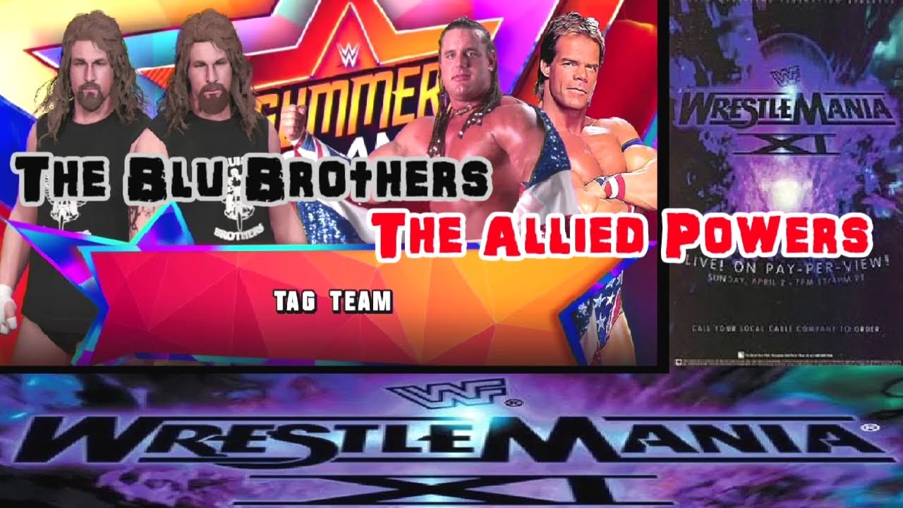 WrestleMania XI | The Allied Powers vs The Blu Brothers - YouTube
