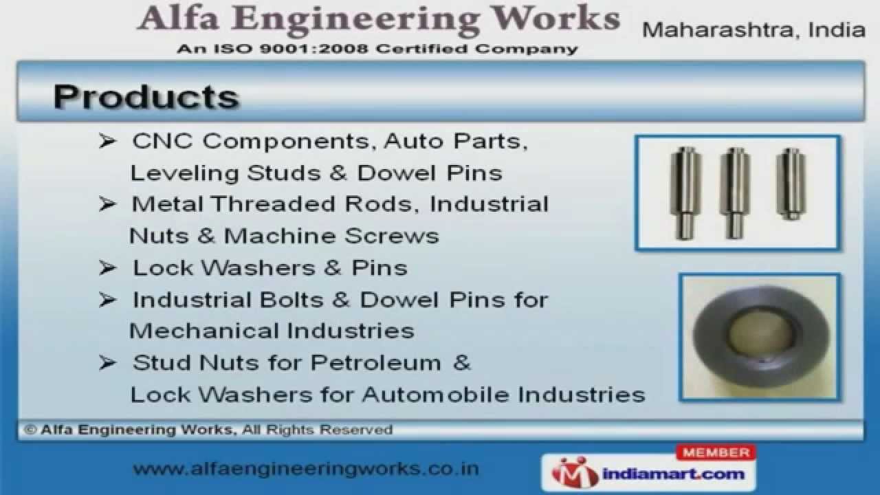 Precision Auto Parts by Alfa Engineering Works, Pune - YouTube