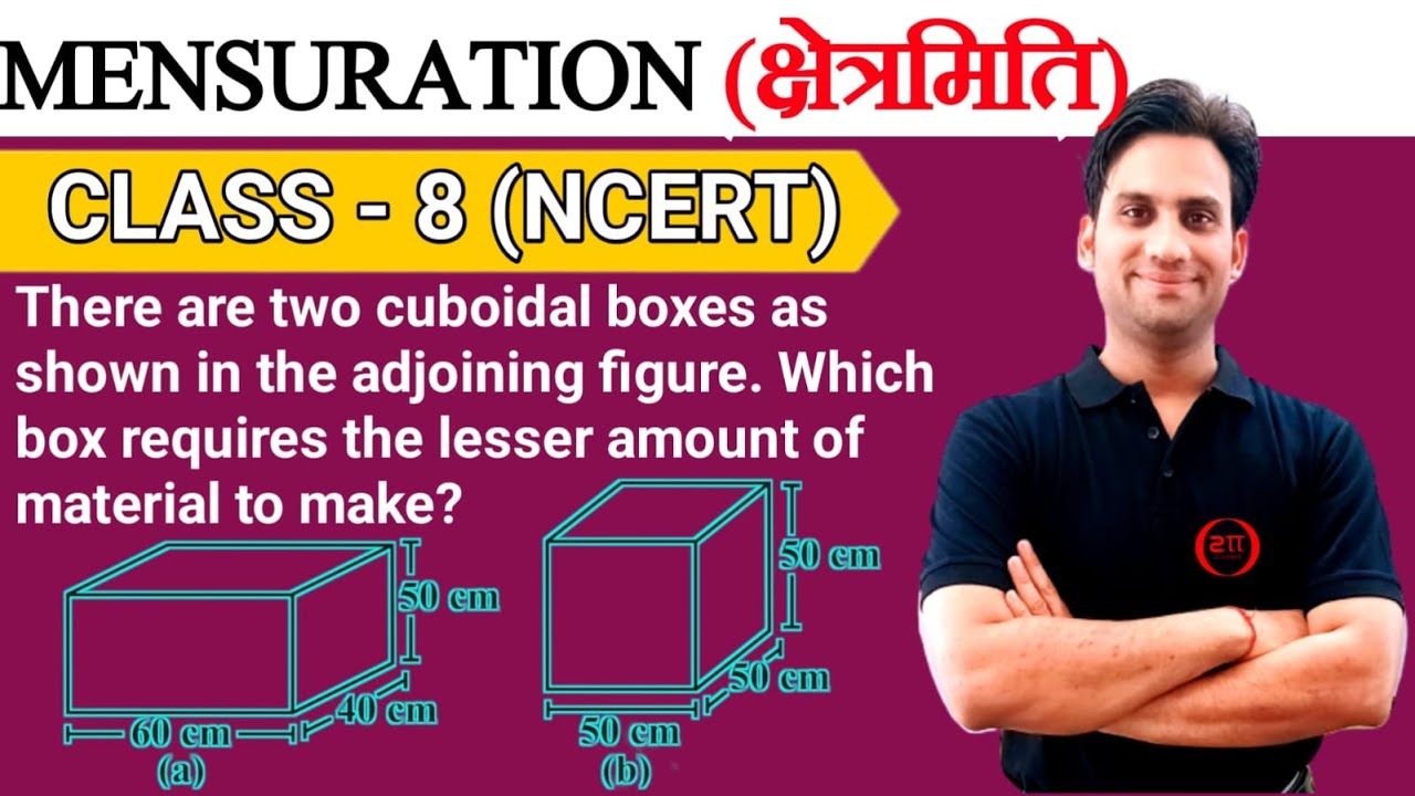 There are two cuboidal boxes as shown in the adjoining figure. Which ...