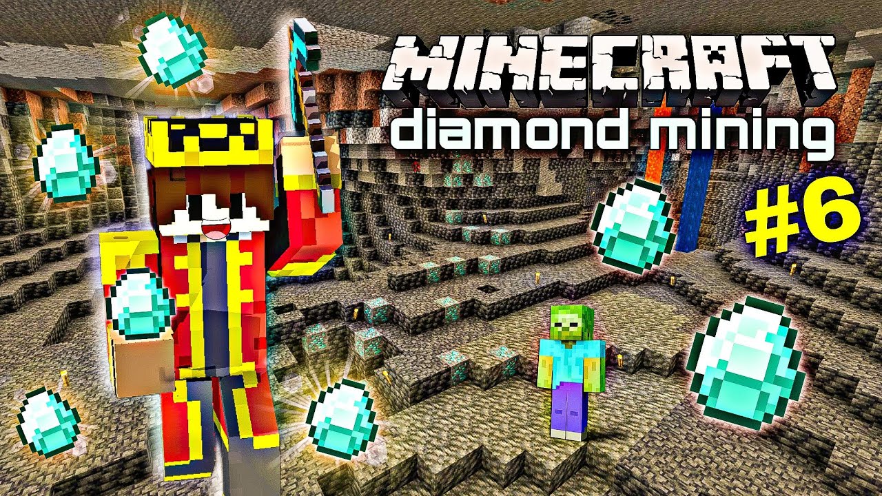 DIAMOND MINING ONLY ONE STACK DIAMOND GOAL COMPLETE MINECRAFT SURVIVAL ...