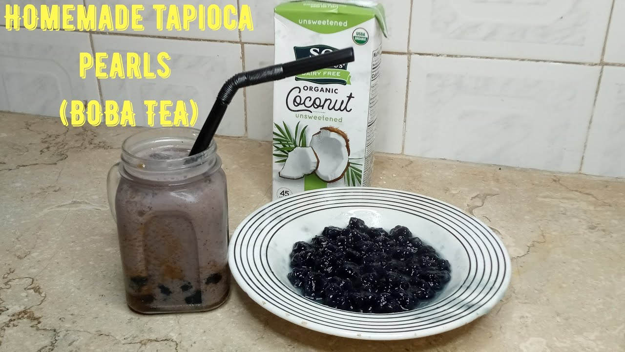 HOW TO MAKE HOMEMADE TAPIOCA PEARLS (BOBA TEA) - YouTube