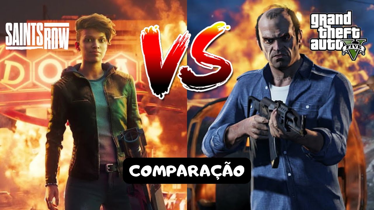 SAINTS ROW 2022 VS GTA 5 COMPARAÇÃO DE GRAFICOS E DETALHES - YouTube
