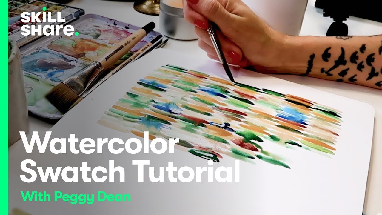 Make Watercolor Swatch Artwork for a Creative Boost - YouTube