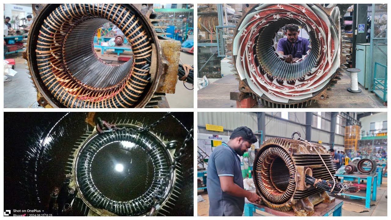 225/40KW Wind Mill Induction Generator Coil Rewinding with VPI Process ...