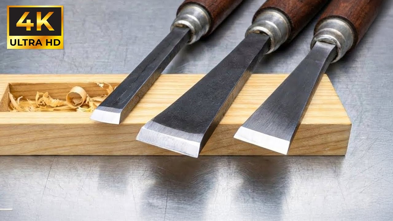 Easy Way To Sharpen A Chisel To Razor Sharpness! The Secret Of A 65 ...