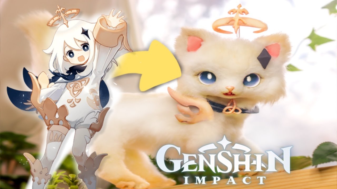 I Turned Paimon Into...A Cat? l DIY Art Doll - YouTube