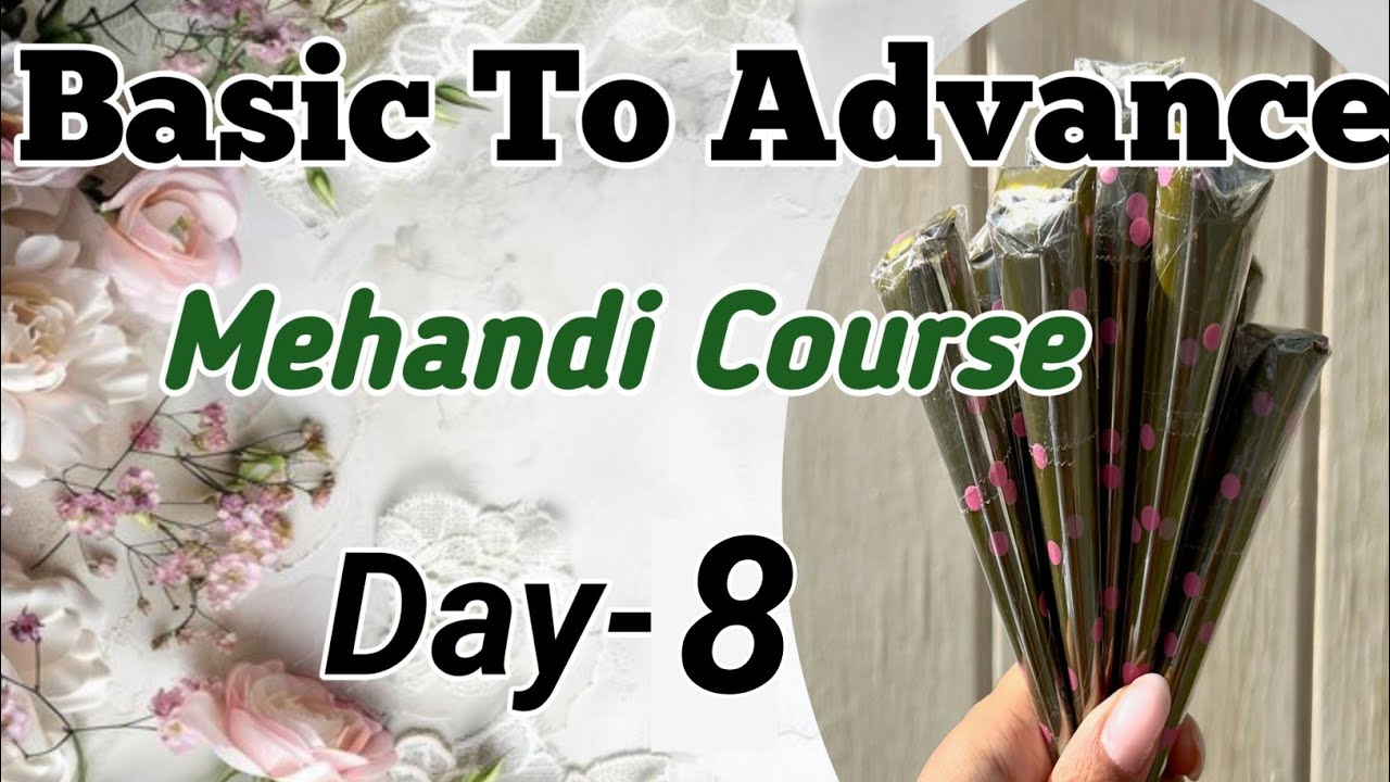 Lecture 8 henna joint elements || Basic to Advanced mehendi series|| free mehandi class - YouTube