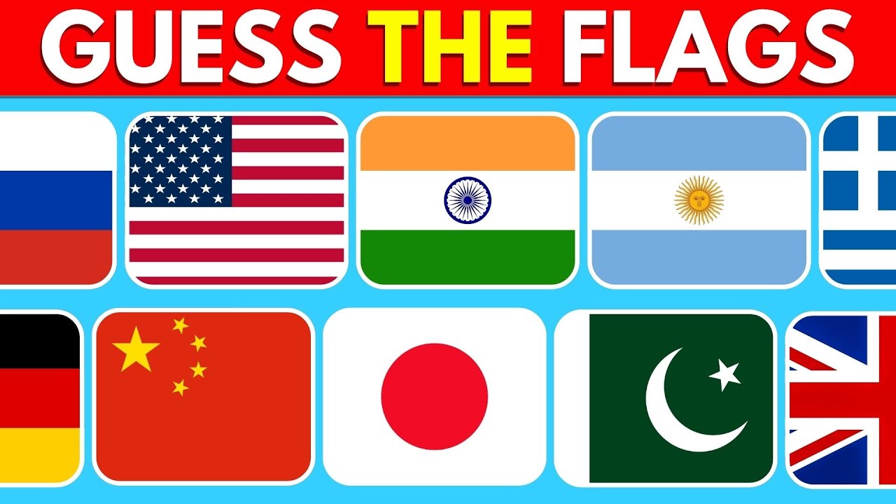 Guess The Country By The Flag Quiz 🚩 | Can You Guess 150 Flags? - YouTube