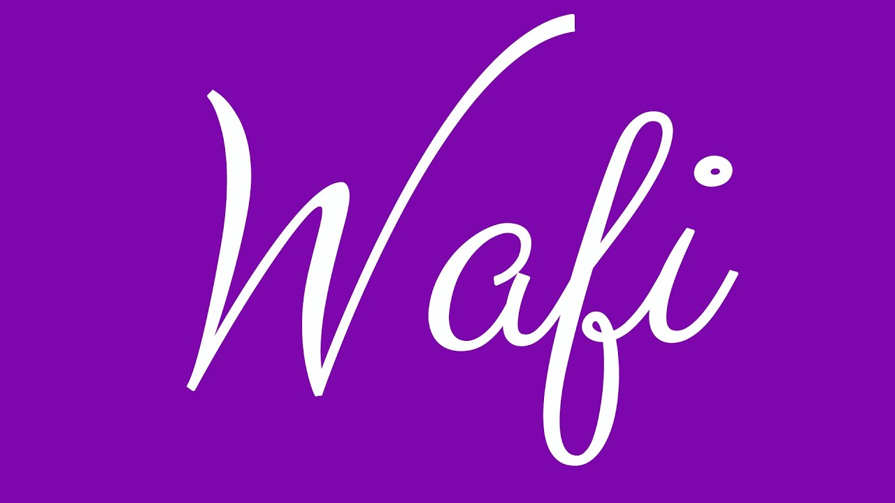 Learn how to Sign the Name Wafi Stylishly in Cursive Writing - YouTube