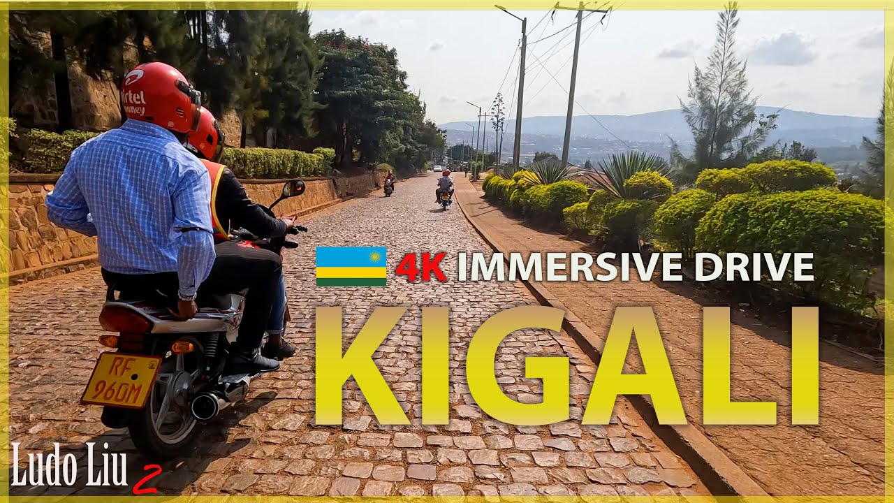 Crossing KIGALI city, Rwanda in 2023 - 4K ultra HD immersive ride ...