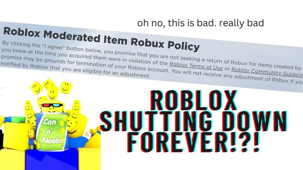 Is Roblox Shutting Down Permanently?! - YouTube
