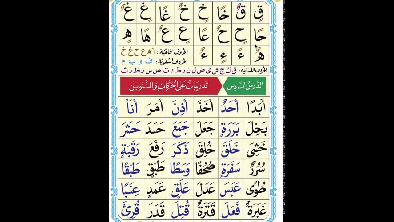 lesson 5 2/2 practice tanween - YouTube