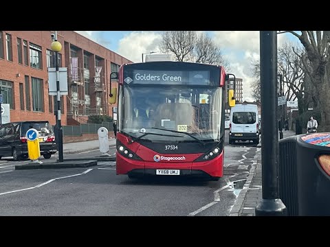 Journey on route 310 (37534) (YX68UMJ) | Stagecoach London - YouTube