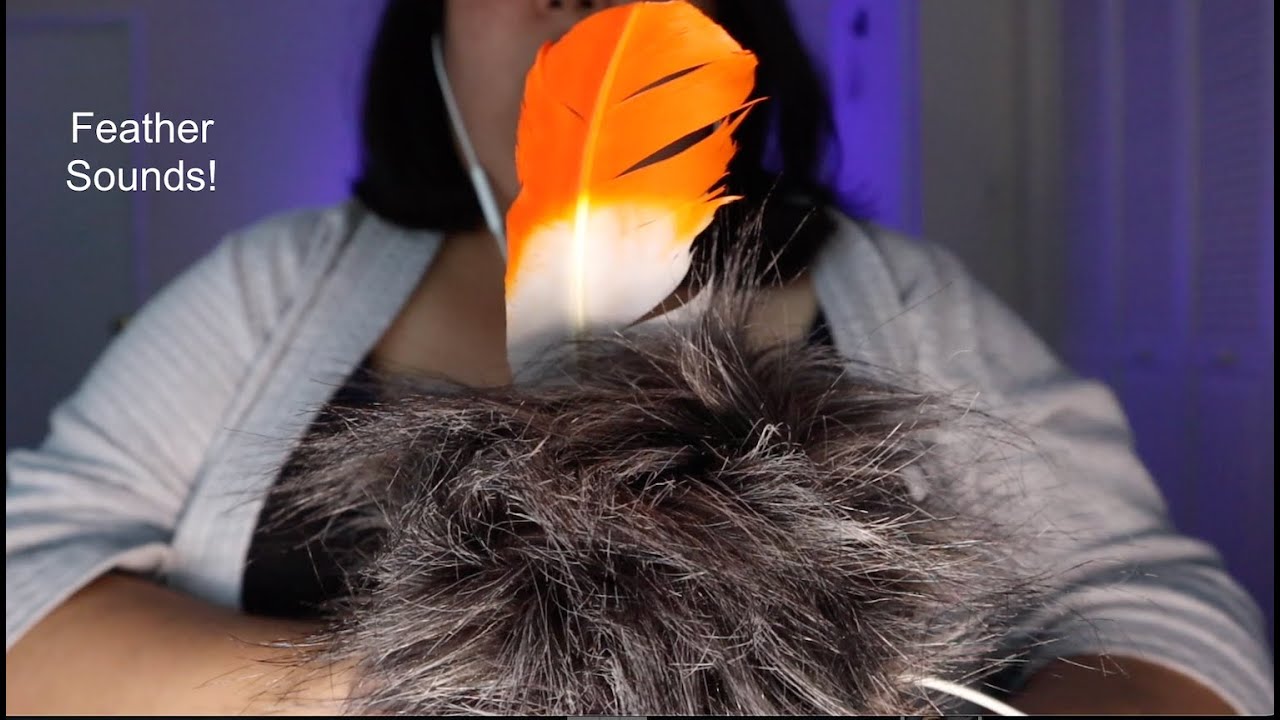 12 Min Feather, Blowing, Mouth Sounds ASMR - YouTube