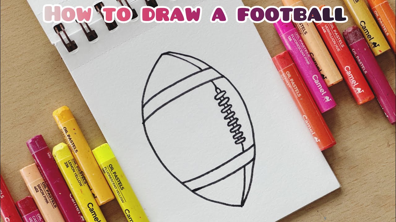 How To Draw An American Football 🏈 For Kids || Easy To Draw 🏈 ...