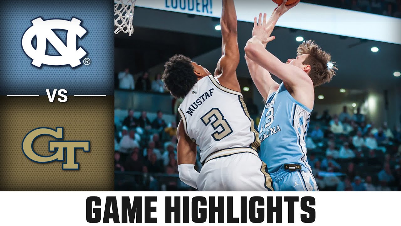 North Carolina vs. Georgia Tech Game Highlights | 2025-26 ACC Men's ...