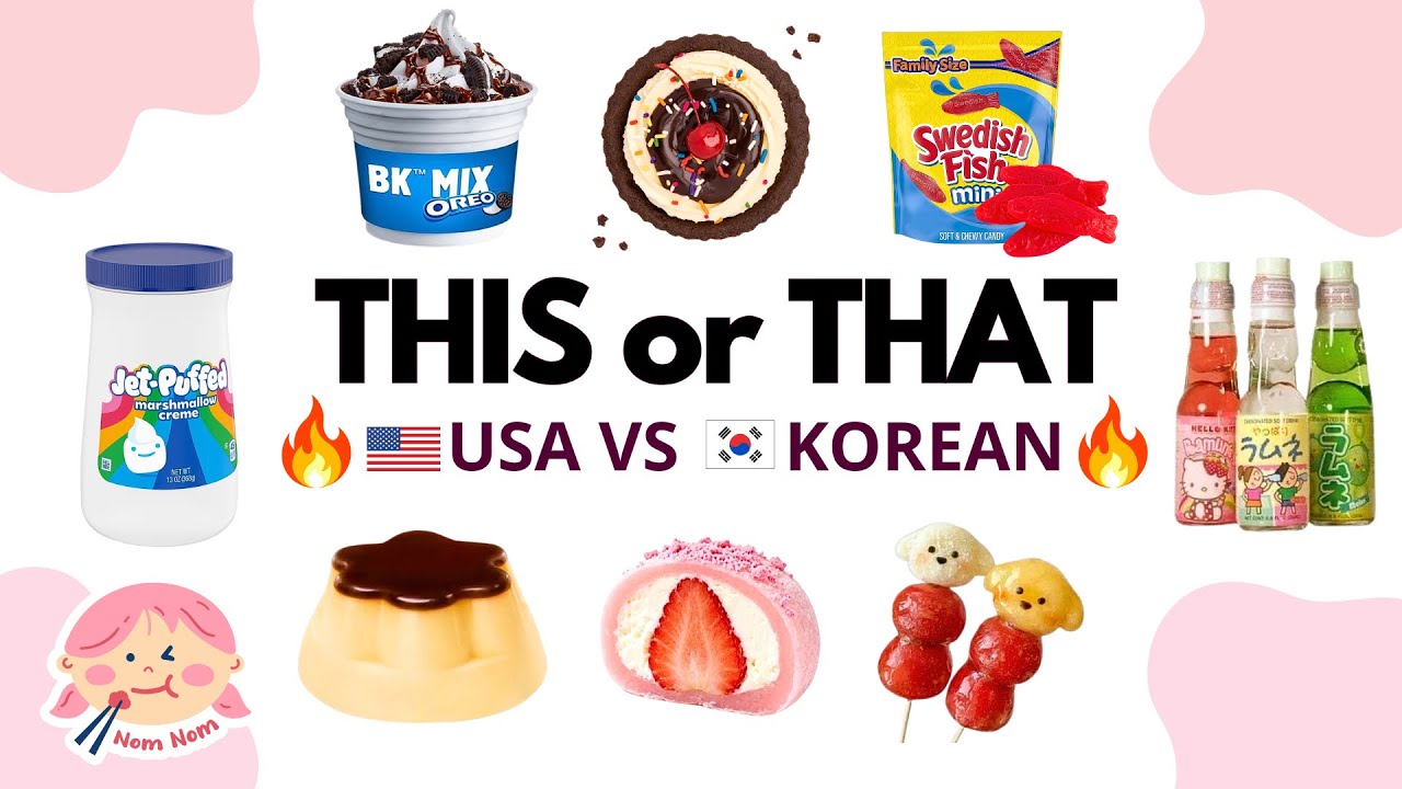 🔥 THIS or THAT ? Pick Your Favorite SWEETS 🇺🇸 vs 🇯🇵 🍰 - YouTube